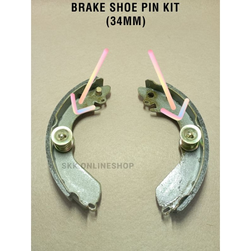 BRAKE SHOE PIN KIT (34MM) PROTON SAGA 12V, WIRA, SAGA BLM, PERSONA ...