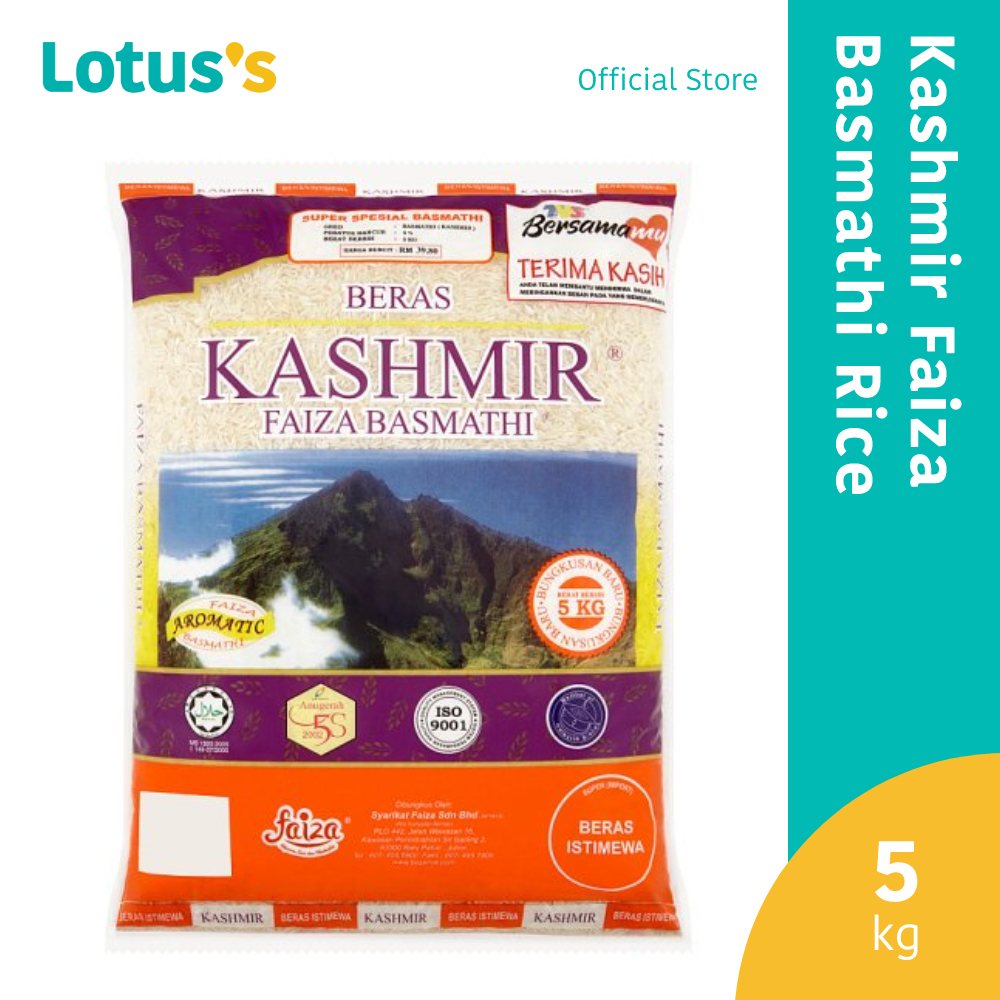 Kashmir Faiza Basmathi Rice 5Kg | Shopee Malaysia