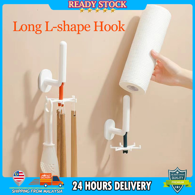 360 Rotatable Hook Multifunctional Kitchen Rack Pot Shovel Storage Wall ...
