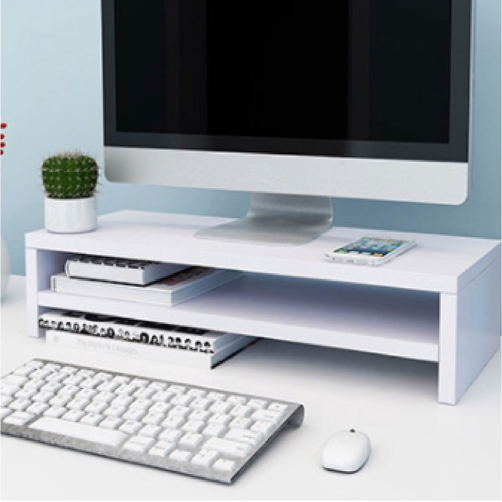 🍋1/2 Tier Computer Monitor Screen Increased Shelf Base Desktop Keyboard ...