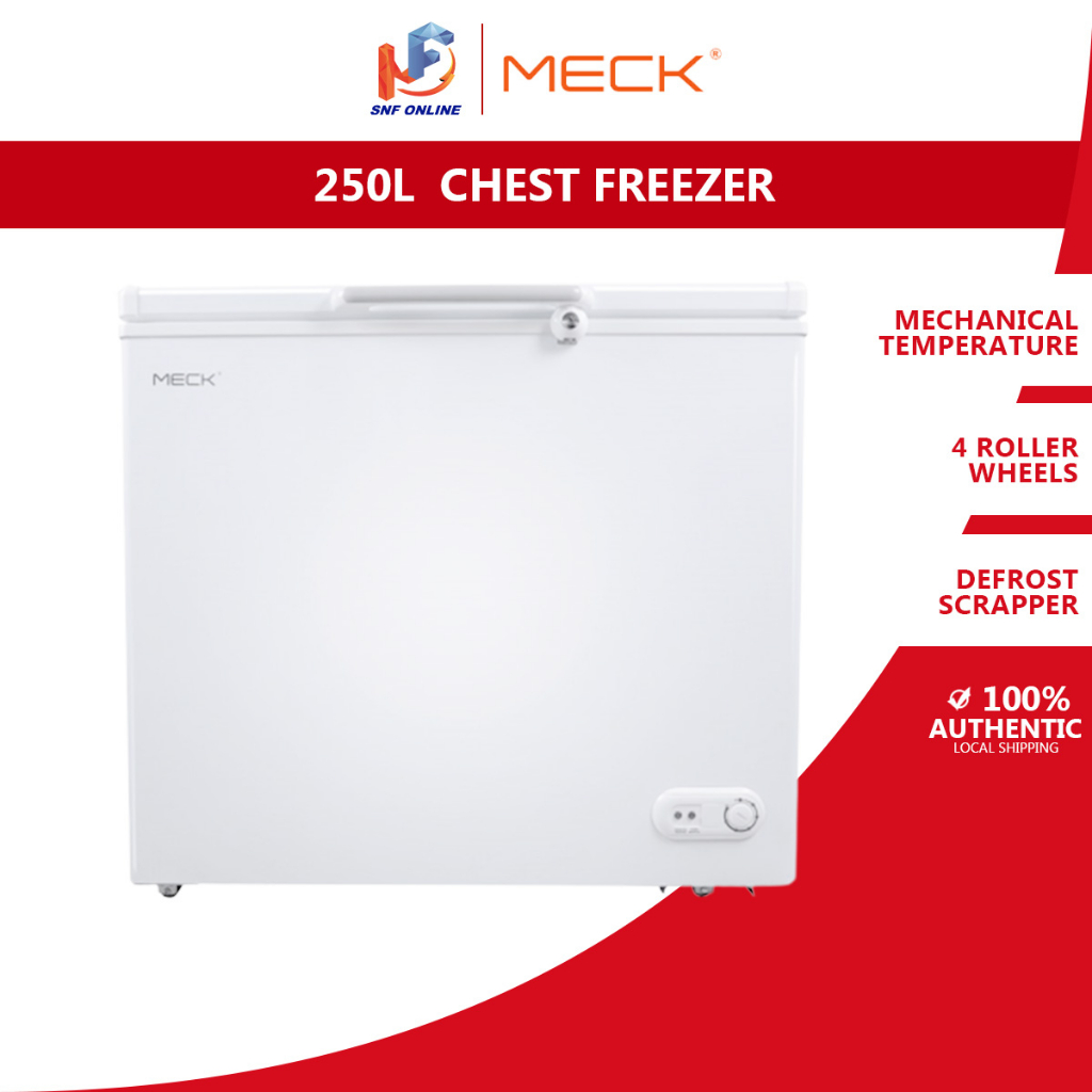 Meck Chest Freezer (250L) MFZ-2017CFC | Shopee Malaysia
