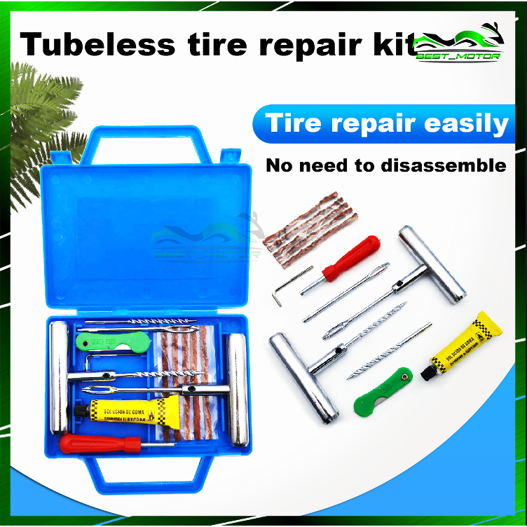Tire Repair Kit & Cacing Box For Car Motorcycle Automotif Automobile ...