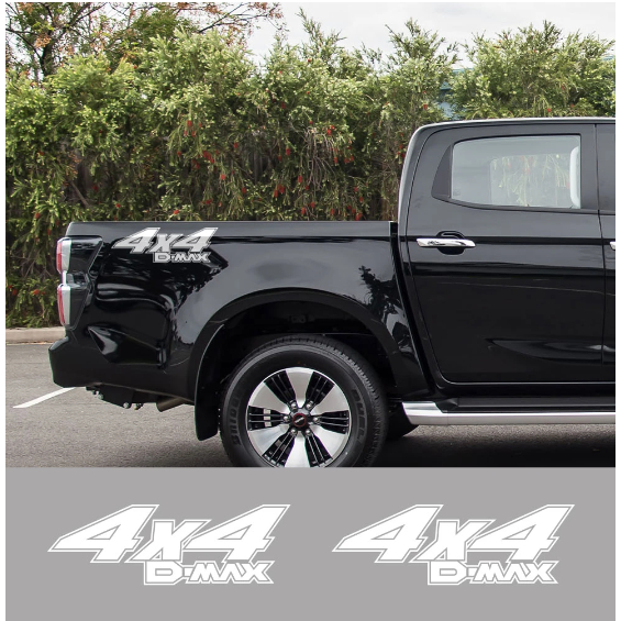 Pickup Rear Bed Side Stickers For Isuzu Dmax D MAX Truck Graphic 4x4 ...
