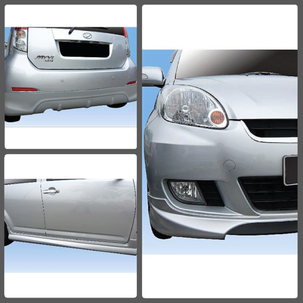 Perodua Myvi 1st Generation 2009 Sporty OEM Skirting Bodykit PU Ready ...