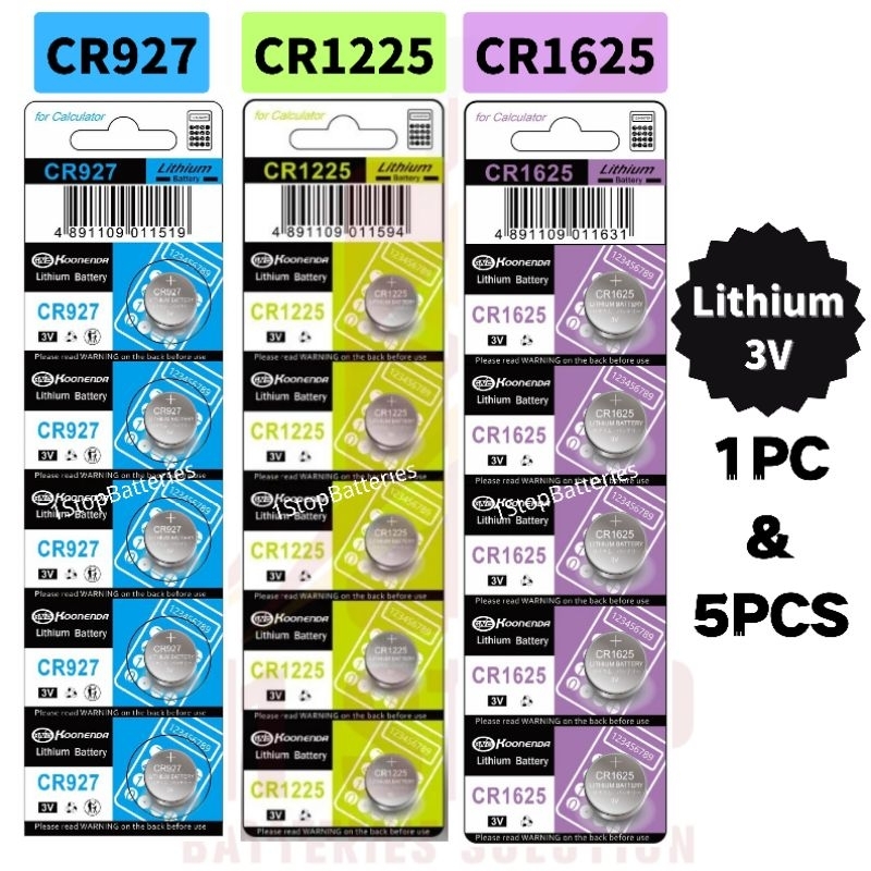 Lithium CR927 CR1225 CR1625 3V Button Coin Cell batteries | Shopee Malaysia