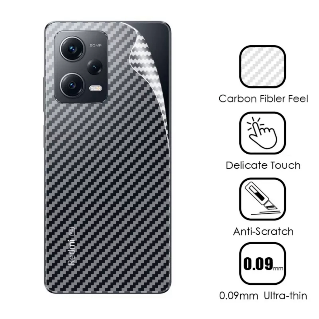 REDMI NOTE 12 4G/REDMI NOTE 12 5G/REDMI NOTE 12 PRO PLUS Back Carbon ...