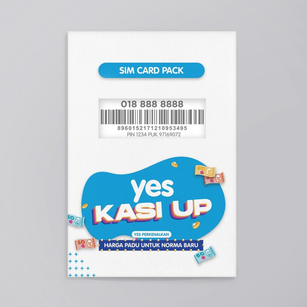 YES 4G KASI UP PREPAID SIM Card Pack free 10 GB 30 DAYS VALIDITY ...