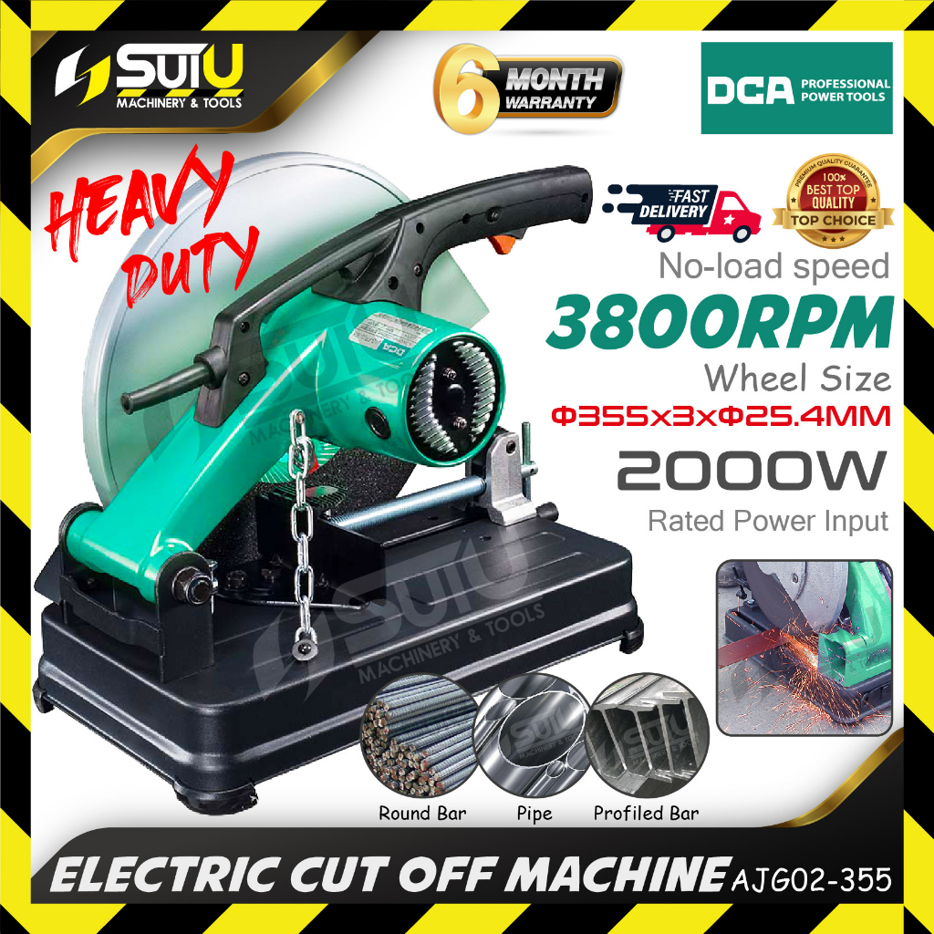 DCA AJG02-355 / AJG02355 Electric Cut off Saw Machine 2000W 3800RPM ...