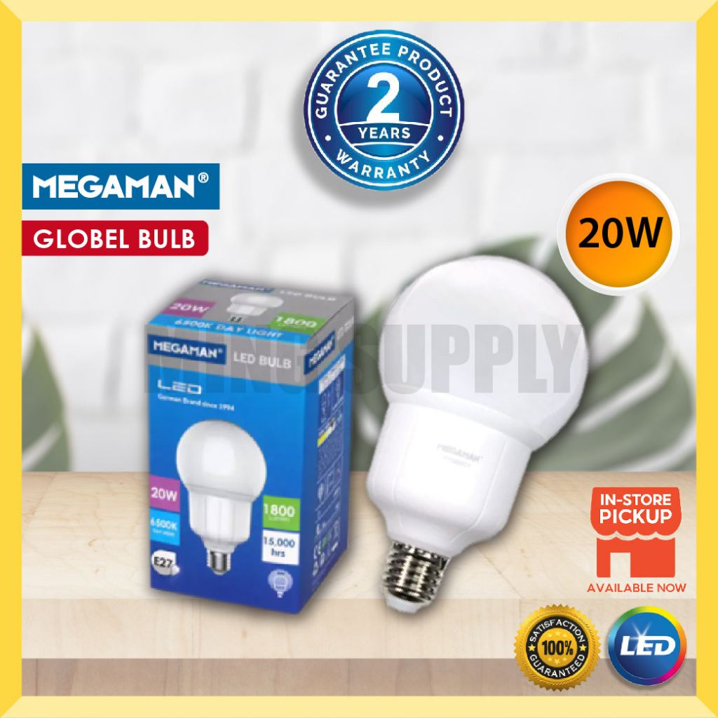 Megaman LED Globe Bulb G95 20W E27 High Quality Daylight Warm White ...