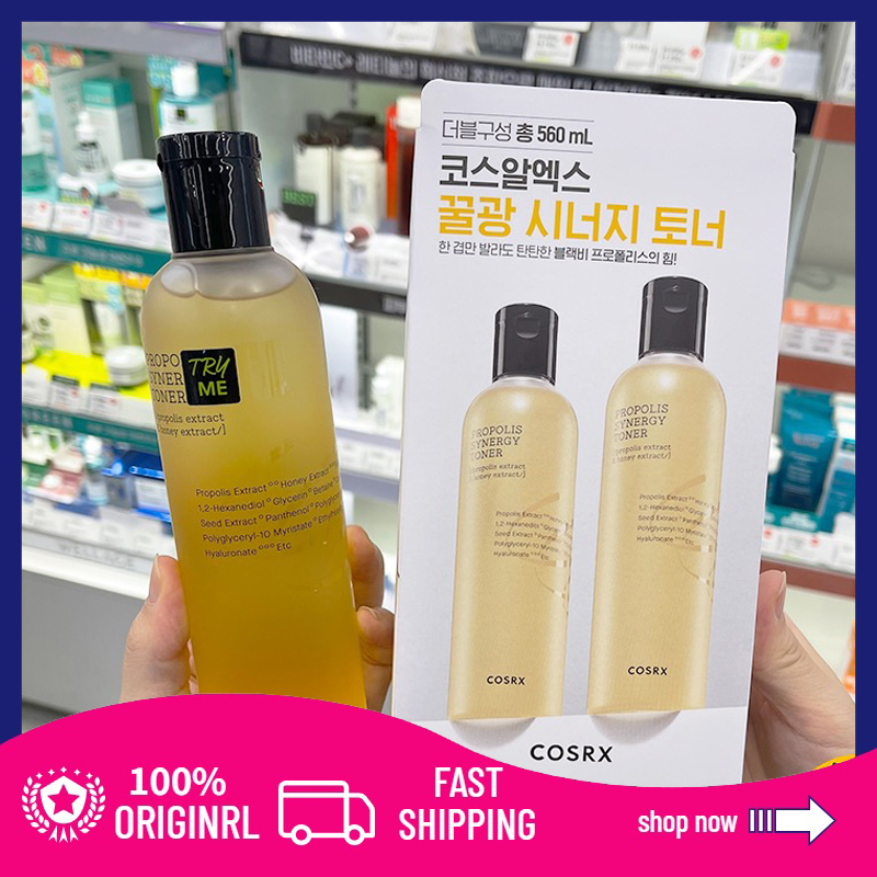 COSRX Full Fit Propolis Synergy Toner 280ml French Black Propolis Extract 72.6% for Revitalizing ...