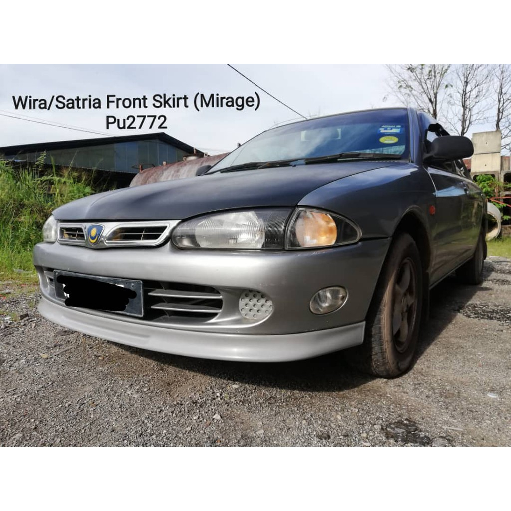 Proton Wira/Satria Mirage Front Skirt Body Kit PU Ready Stock | Shopee ...