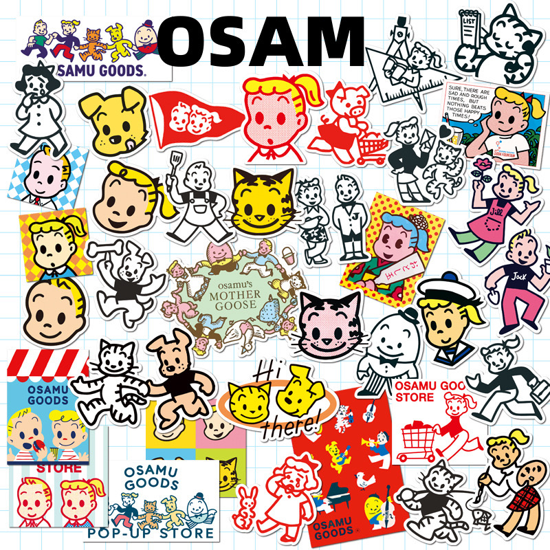 (PREMIUM DESIGNER STICKER) 36pcs JAPAN OSAMU GOODS Vinyl Decal graffiti ...