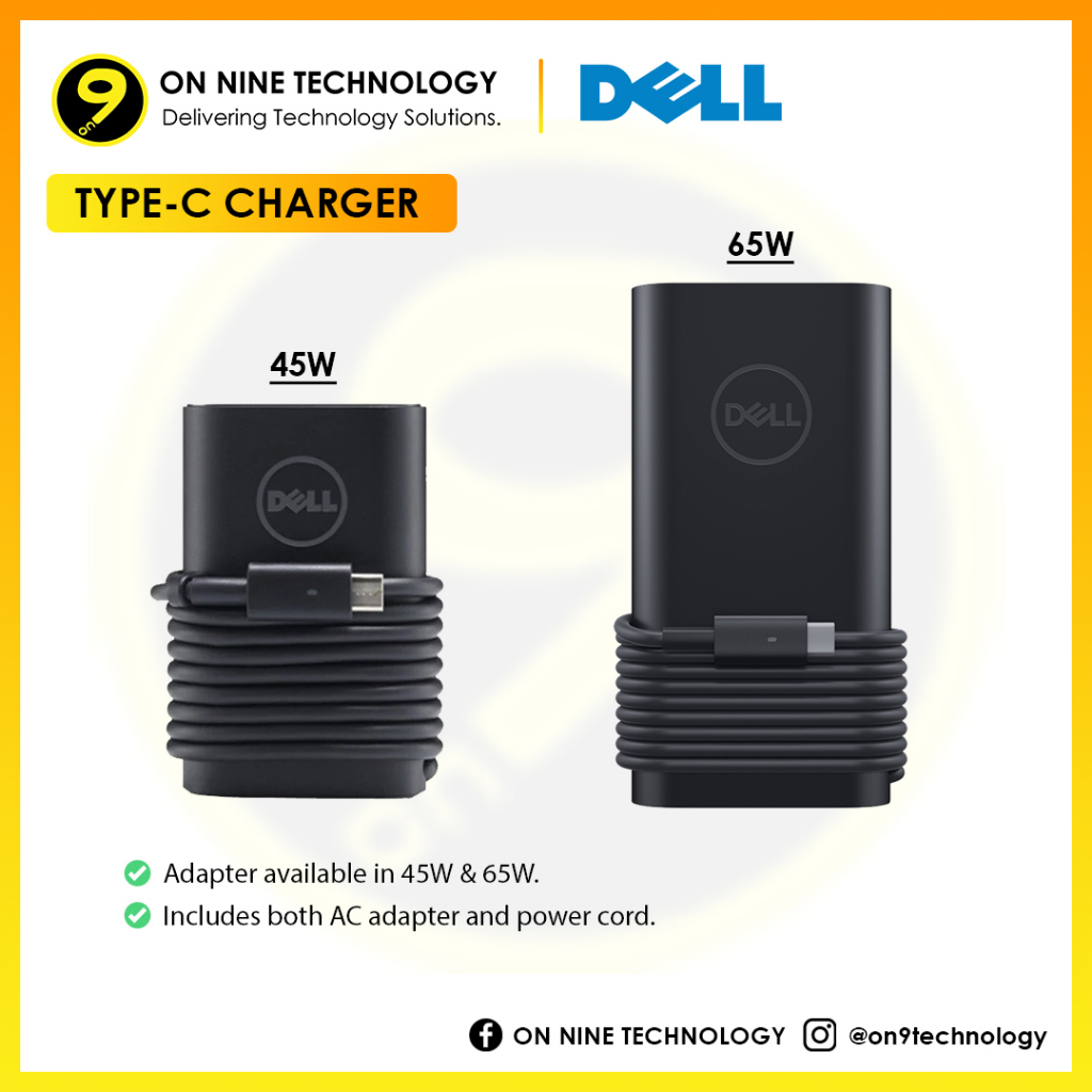 ORIGINAL DELL/HP/LENOVO TYPE-C ADAPTER 45W/60W/90W | Shopee Malaysia
