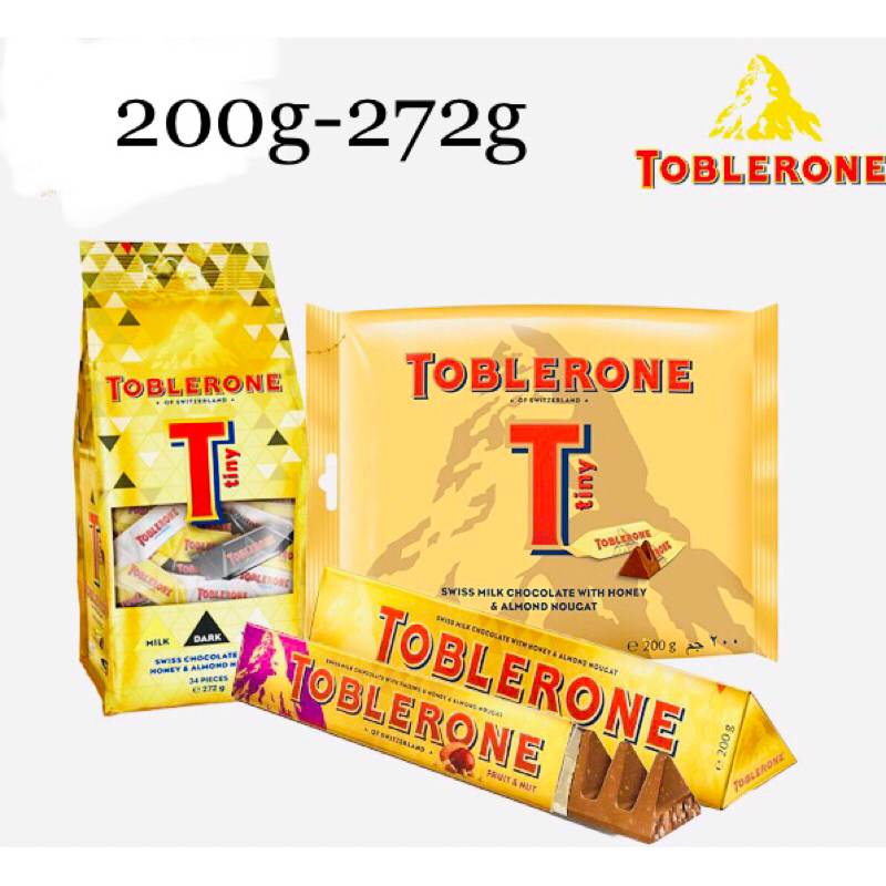 TOBLERONE TINY COLLECTION ( 25 pcs ) 200g-272g ALL FLAVOUR | Shopee ...