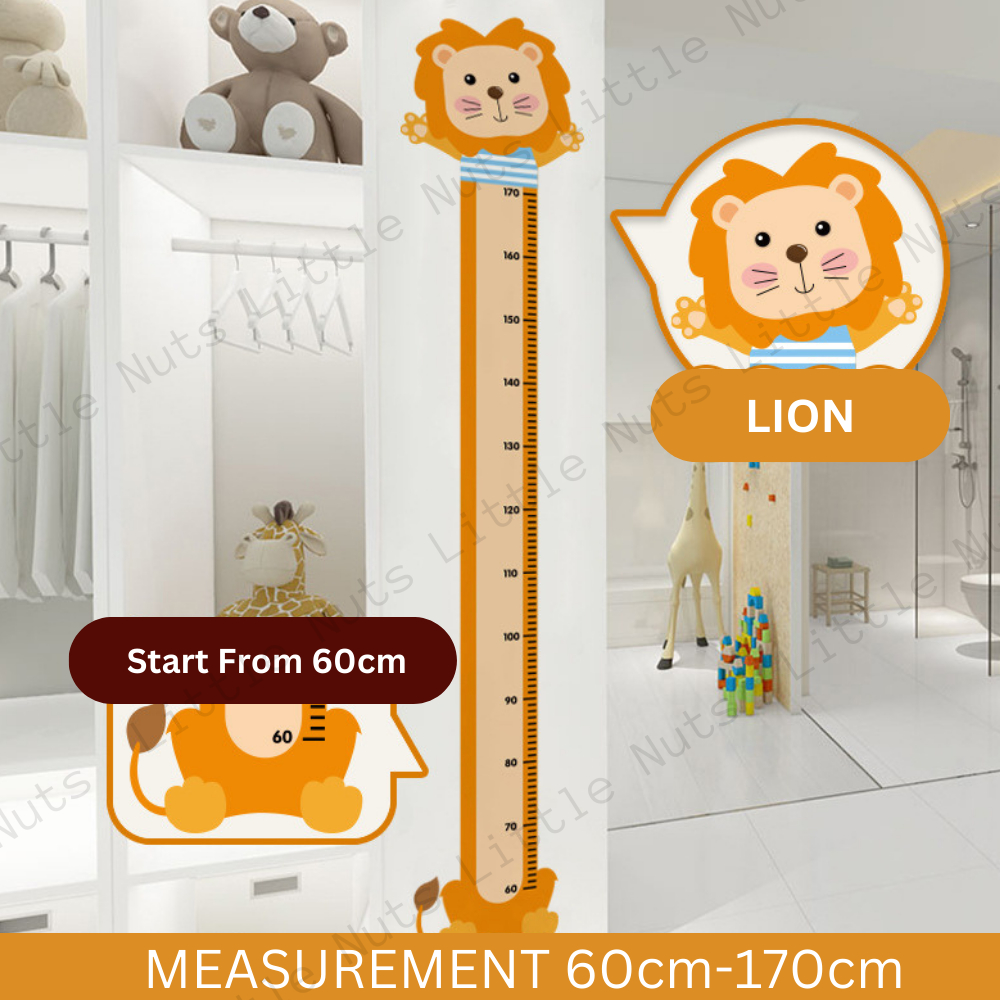 Kids Height Measurement Sticker Kids Measurement Wall Paper Alat Ukur ...