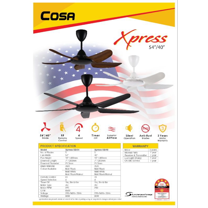 ALPHA COSA EXPRESS 54"/40" | Shopee Malaysia