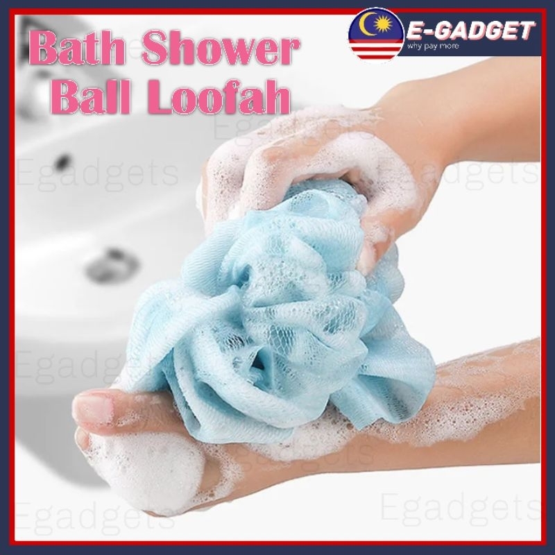Bath Shower Ball Loofahs Mesh Pouf Shower Sponge Mesh Bath Exfoliating