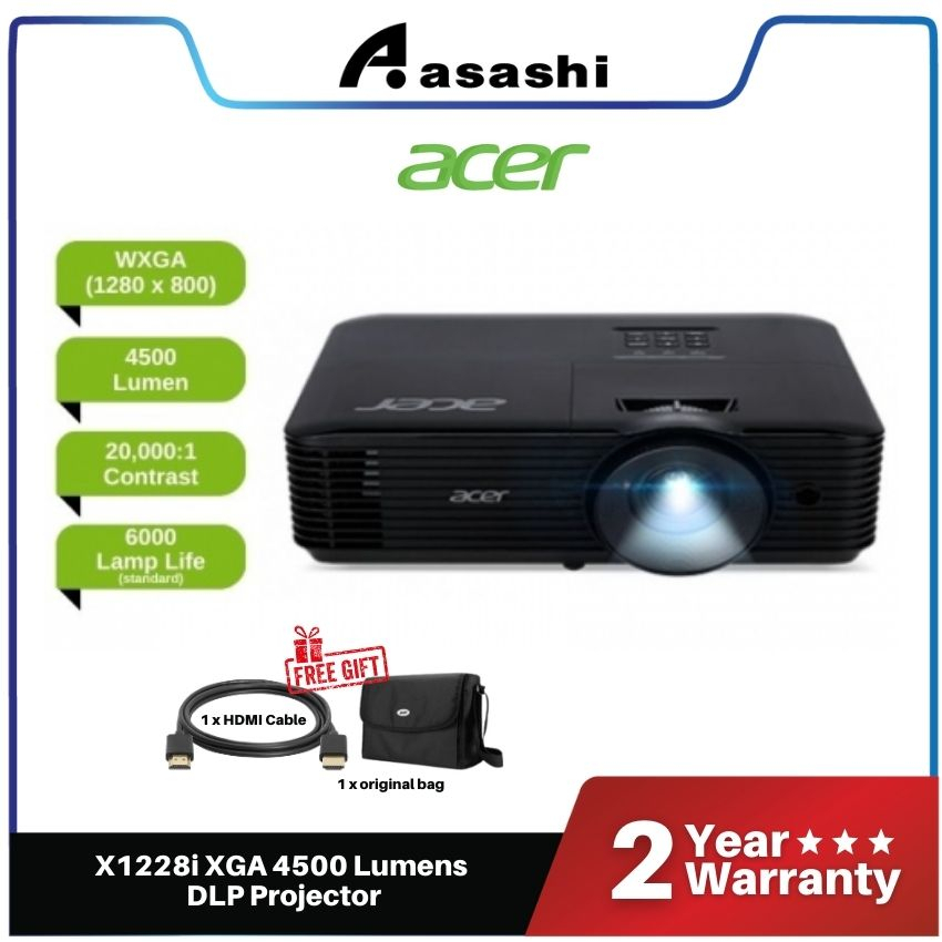 Acer X1228i XGA 4500 Lumens DLP Projector | Shopee Malaysia