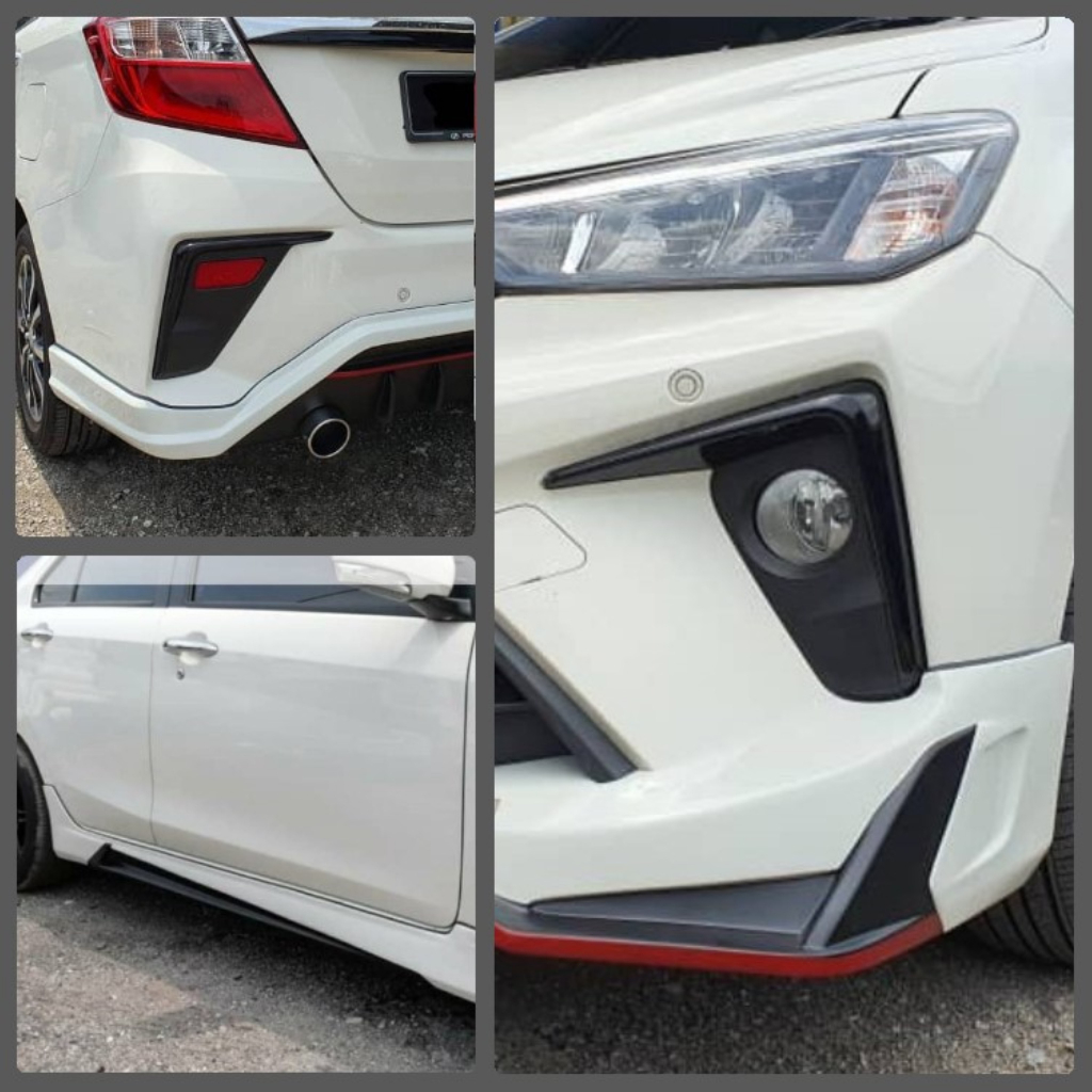 Perodua Bezza 1st Generation 2020 Drive 68 Skirting Body Kit ABS Ready ...