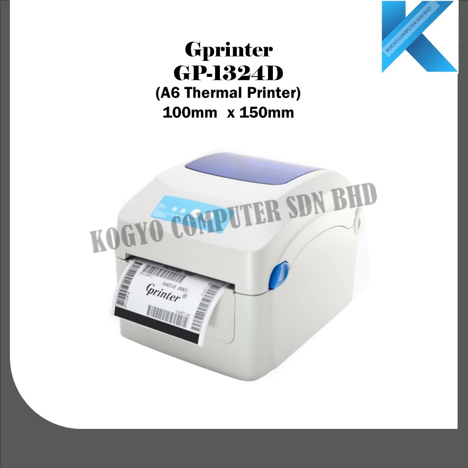 Gprinter A6 Thermal Printer GP1324D （ Shopee | Lazada ）Support All ...