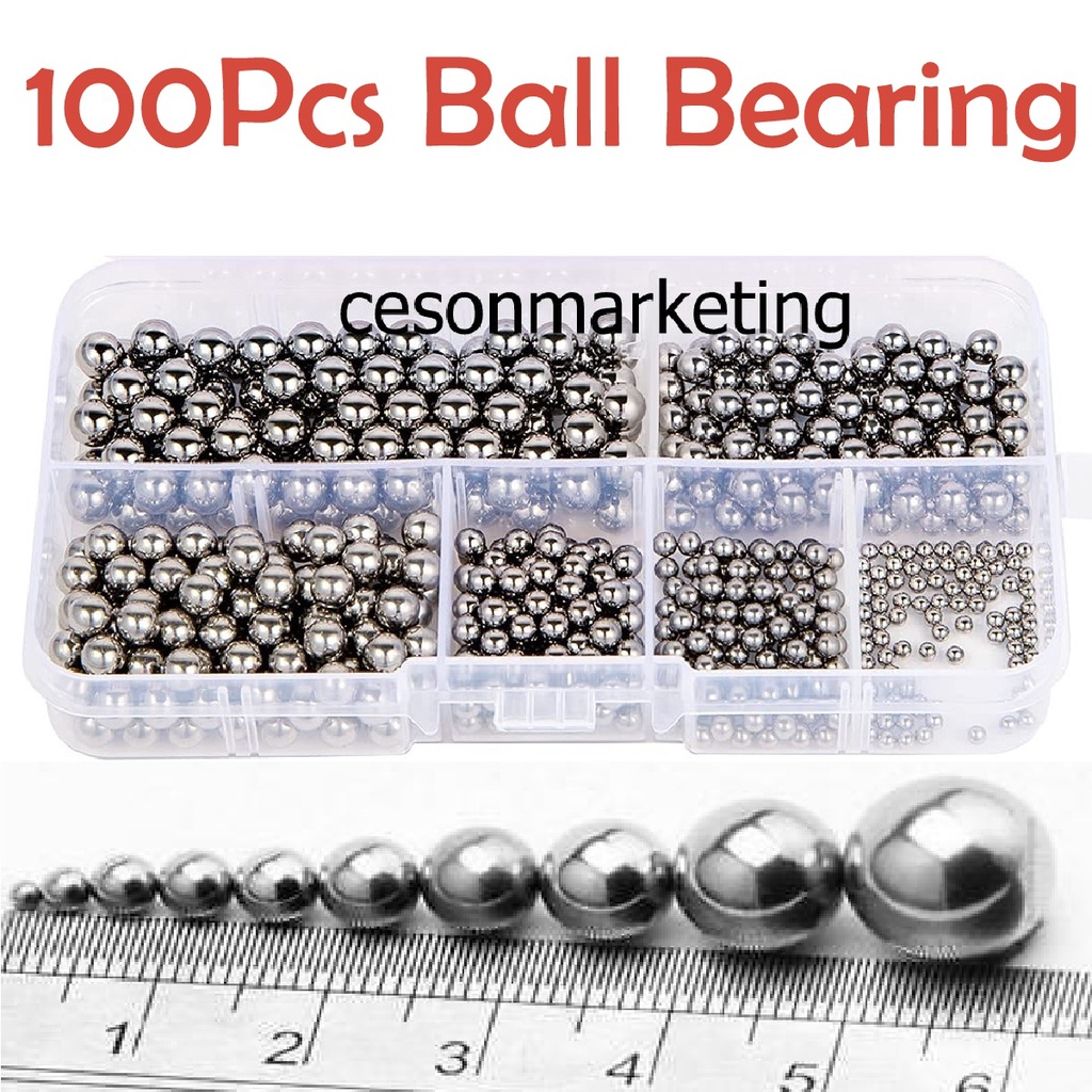 100Pcs 3mm 6mm 5mm 7mm 10mm 8mm 12mm Ball Bearing Steel Bicycle Guli ...