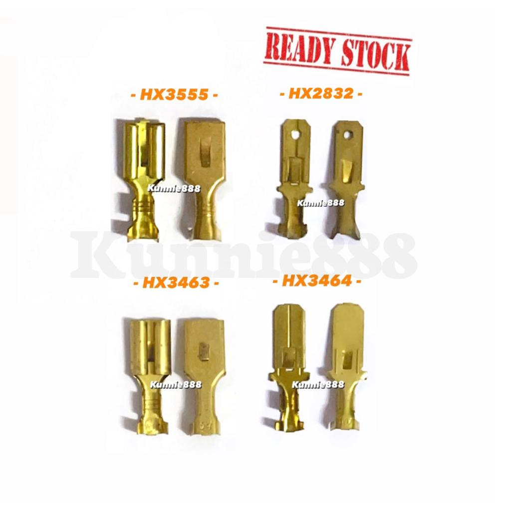 Terminal Wire Clip Gold Brass Socket Clips HX3555,2832,3463,3464 Male ...