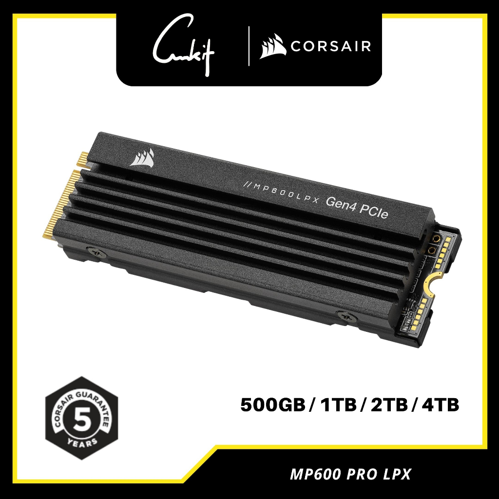 2025 SALE 】Corsair MP600 PRO LPX PCIe Gen 4 x4 NVMe M.2 3D TLC NAND ...