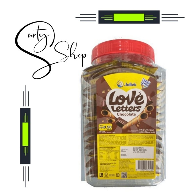 Julie's Love Letters Chocolate Cream (18g X 32's) | Shopee Malaysia Julie's Love Letters Chocolate Cream (18g X 32's) | Shopee Malaysia