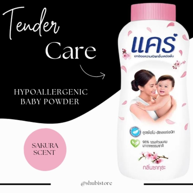Tender Care Baby Powder │Hypoallergenic powder │ Sakura Scent | Shopee Malaysia