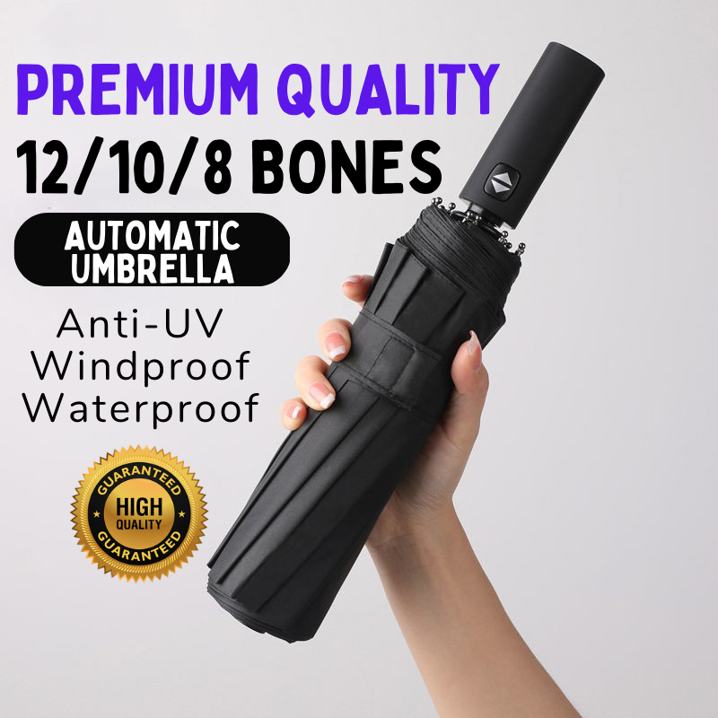 12/10/8 Bones Auto Umbrella 12 ribs Umbrella Automatic Anti-UV Umbrella ...