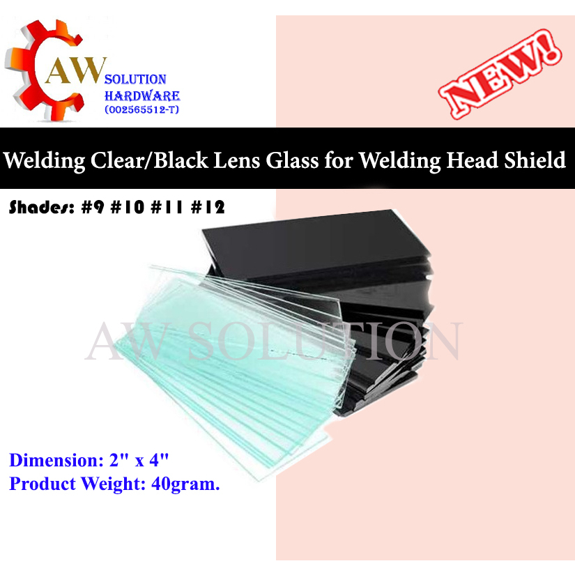 Welding Clear/Black Lens Glass for Welding Head Shield #9 #10 #11 #12 ...