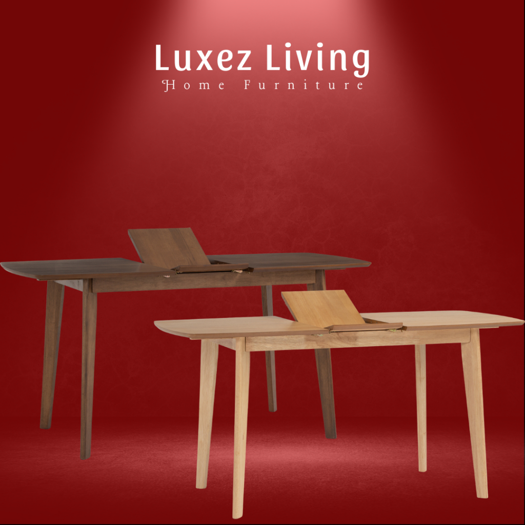 LUXEZ Living ARTHUR EXTENSION 120cm to 150cm DINING TABLE MDF Table Top ...