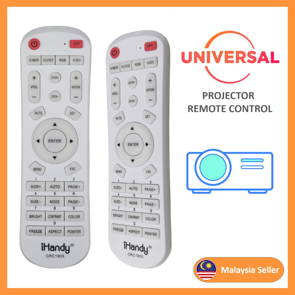 Ihandy Crc 1905 Universal Projector Remote Control For All Brands