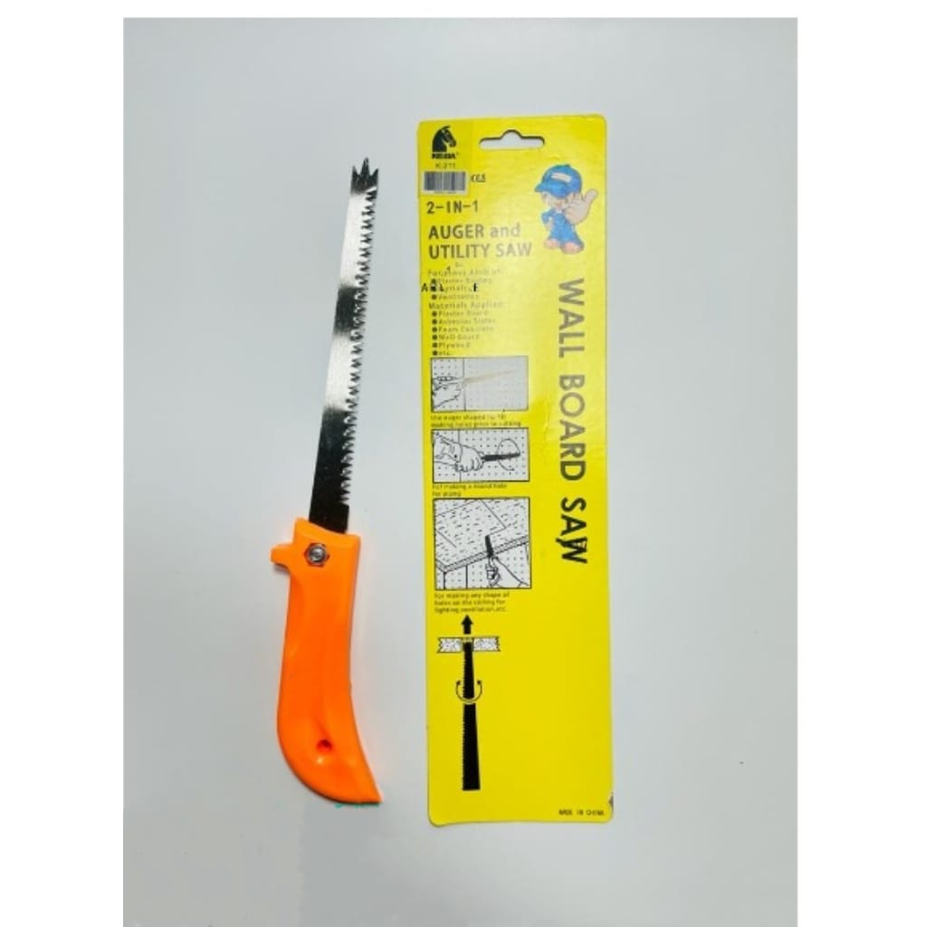 Wall Board Saw 2-in-1 Auger and Utility tool /Gergaji siling | Shopee ...