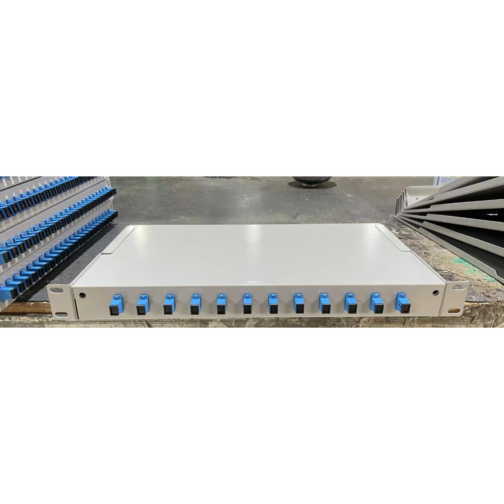 FTTH ODF sliding 12 Core Drawer Type Rack ( 19 in) Mounted ( low cost ...
