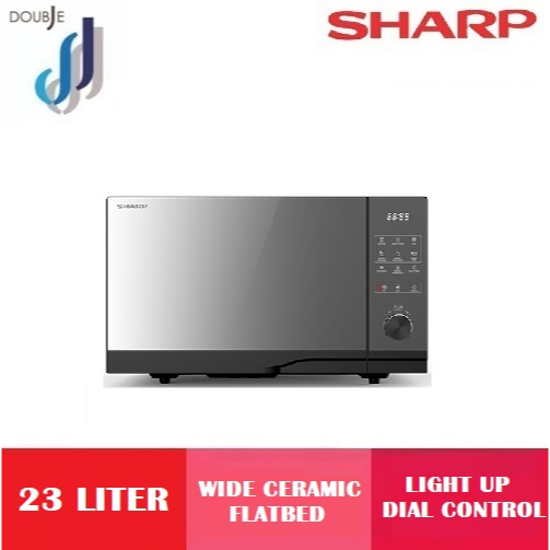 SHARP 23L R2321FGK MECHANICAL DIAL FLATBED MICROWAVE OVEN | Shopee Malaysia