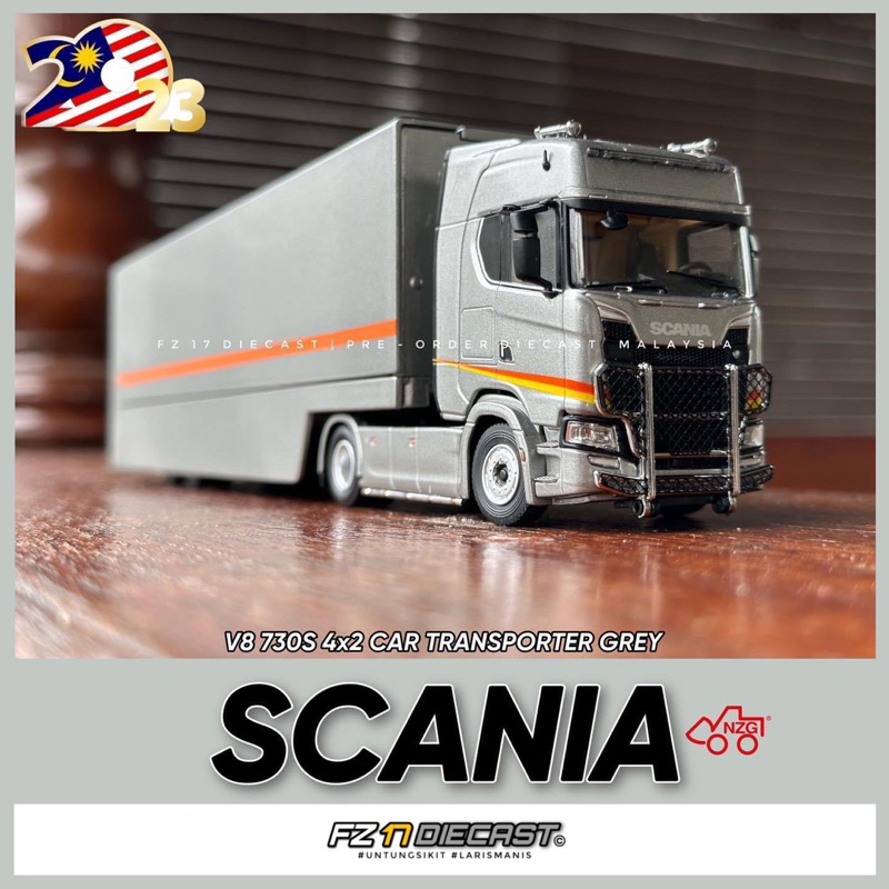 | PRE ORDER | KENGFAI Scania V8 730S 4X2 Truck Transport Vehicle | Mclaren & Aston Martin 1/64 ...