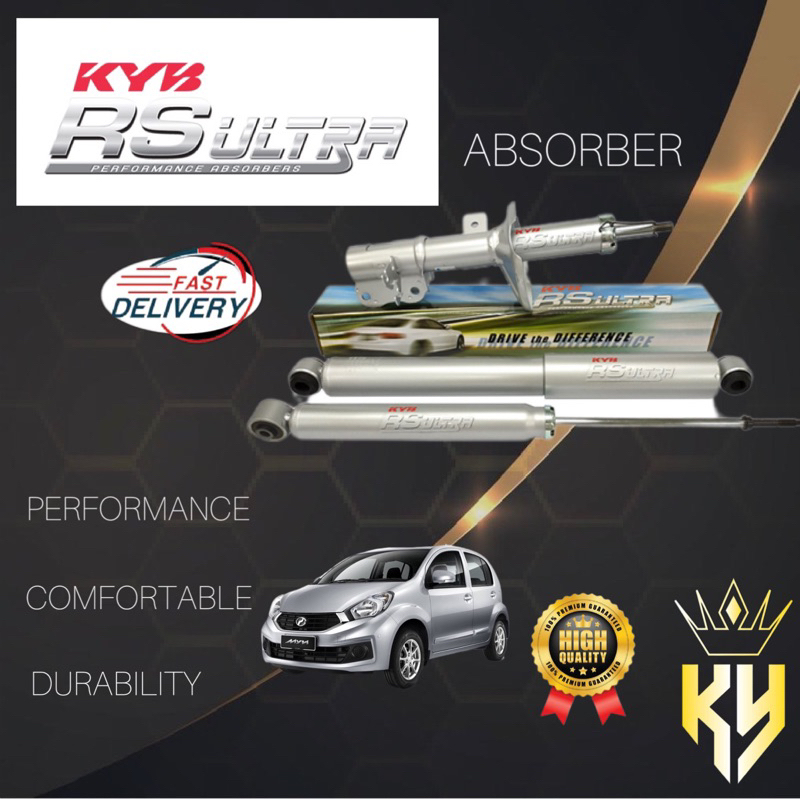 KAYABA KYB RS ULTRA ABSORBER HEAVY DUTY PERODUA MYVI 1.0 1.3, MYVI LAGI BEST | Shopee Malaysia