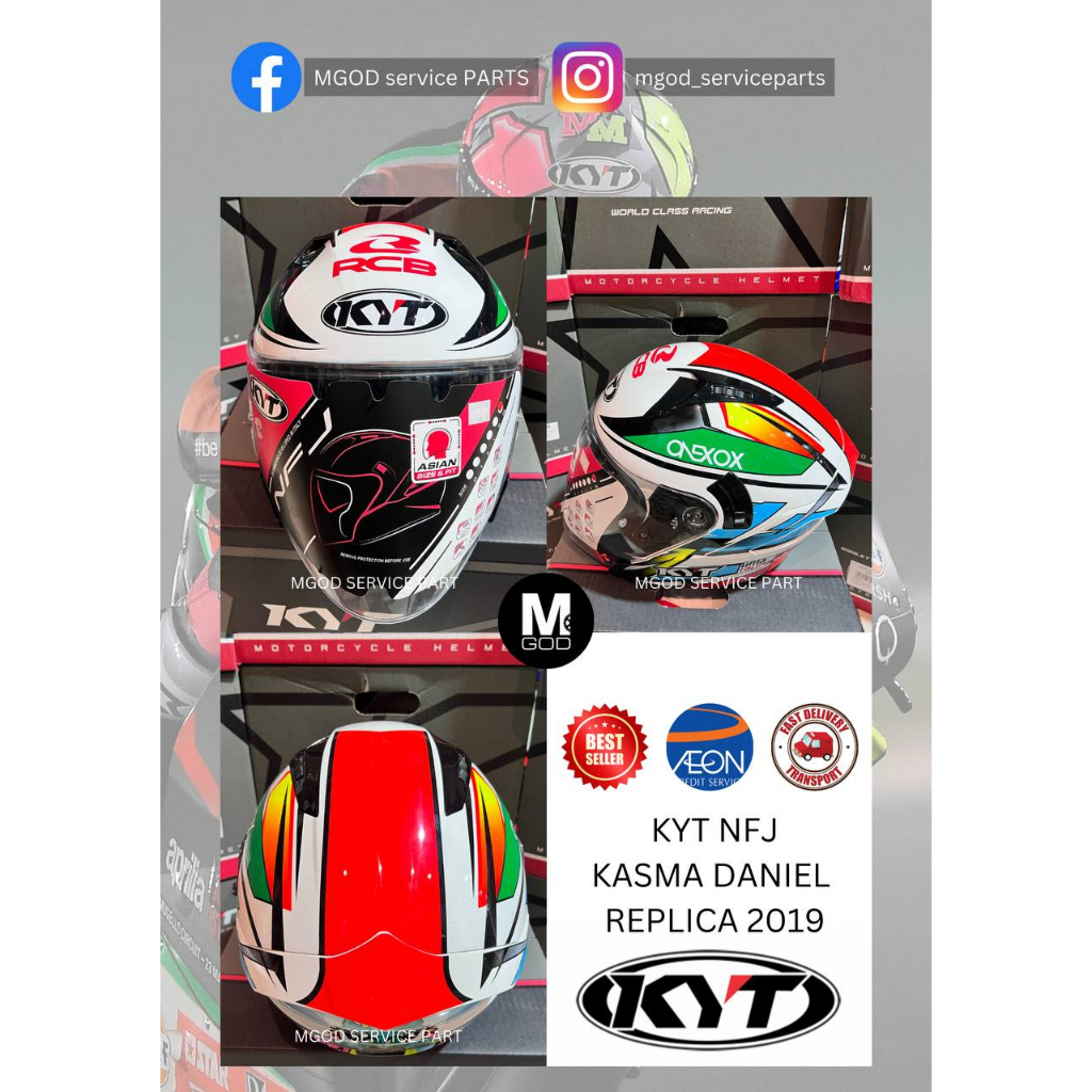 YSNJX020 KYT NFJ HELMET KYT NFJ KYT HELMET KYT KASMA DANIEL REPLICA ...