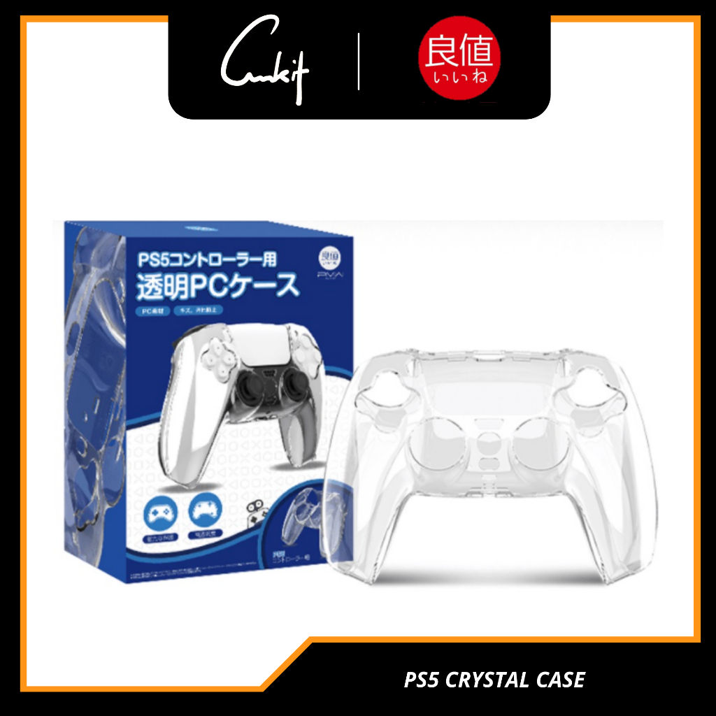 08.08 SALE 】IINE PS5 Controller Crystal Case PS5 Dual Sense Controller ...