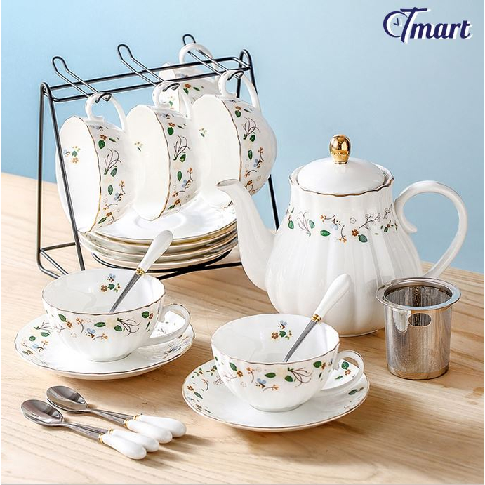 Flower English Style Teapot Set Ceramic Coffee Set Tea Set Afternoon ...
