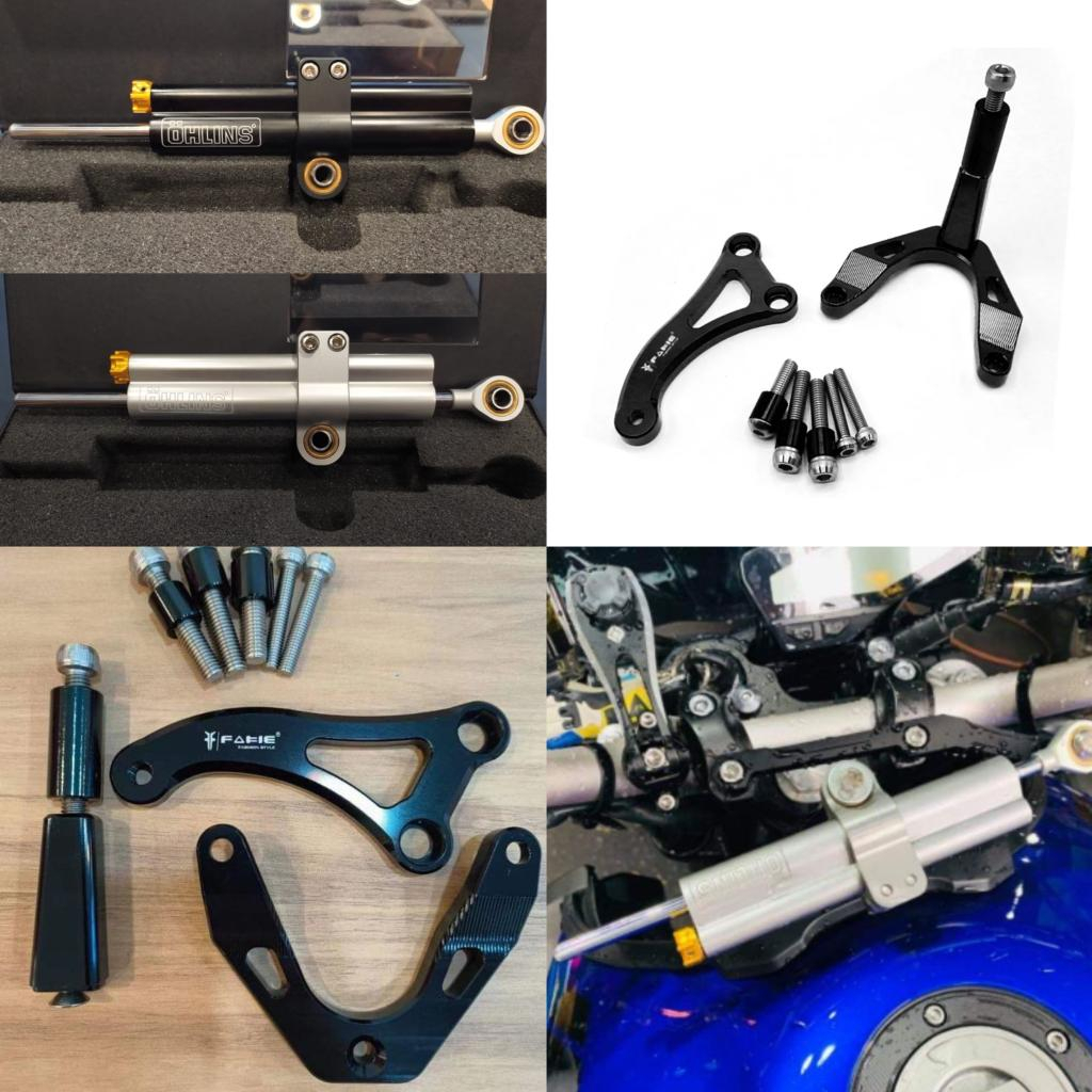 GSX S-750 STEERING DAMPER STABILIZER FULL SET BRACKET PNP SUZUKI GSX ...