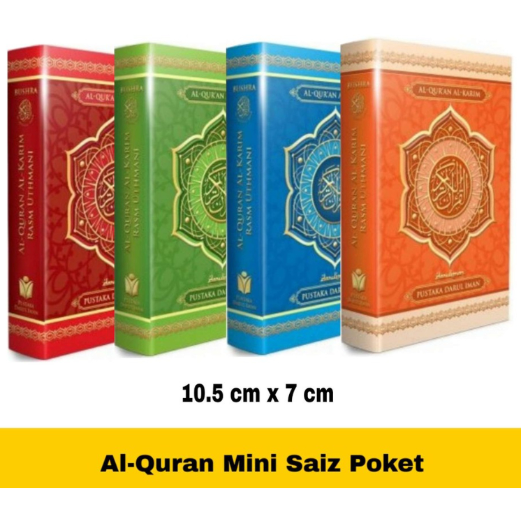 Ready Stok!! AL-QURAN MINI POCKET Saiz A7 | Shopee Malaysia