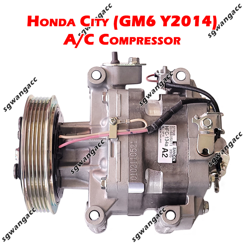 Honda City GM6 (Year 2014) Air Cond Compressor (Sanden) | Shopee Malaysia