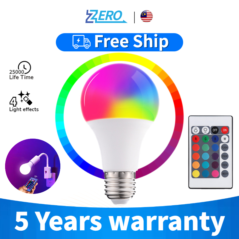 RGB LED Bulb Lights 5W 10W 15W RGBW Light LED Changeable Colorful Lamp ...