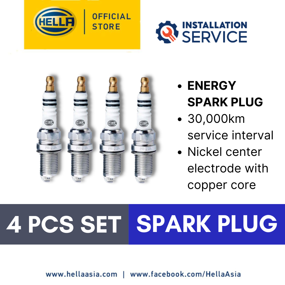 HELLA Energy Spark Plug - Blister set (4 quantity) | Shopee Malaysia