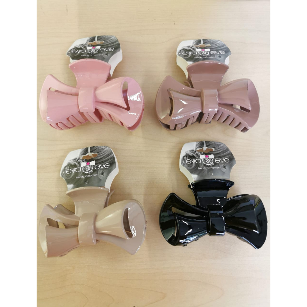[READY STOCK] Eva Eve Hair Jaw Double Claw Clip Korea Style / Cekak ...