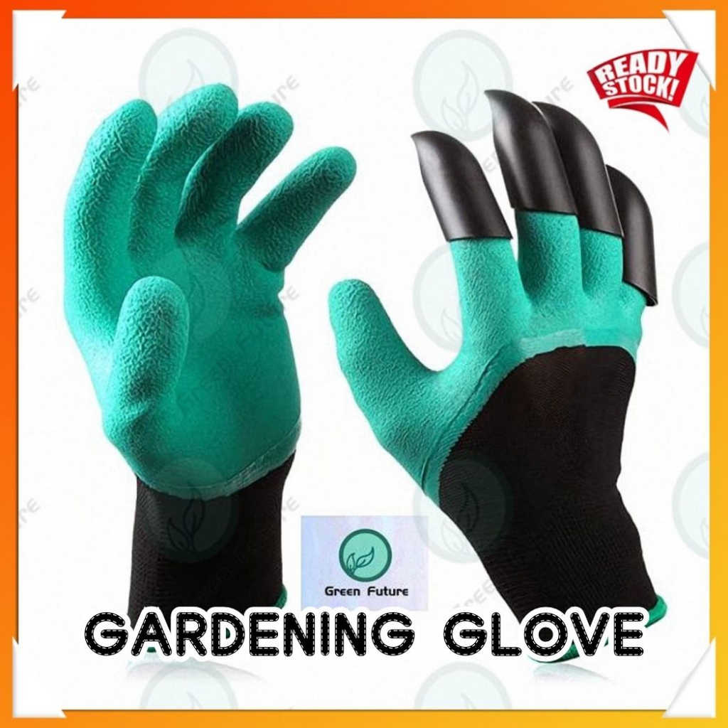 GARDENING GLOVE CLAWS FINGER RIGHT HAND PLANTING DIG SOIL EASY SAFETY ...