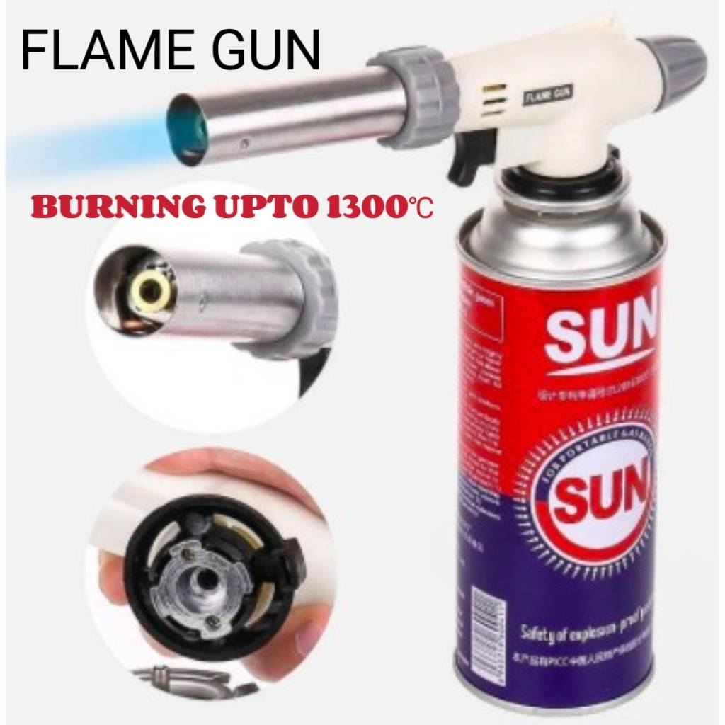 GAS TORCH CAMPING GAS TORCH Auto Flame Gun Butane Gas BBQ Flame Gun ...