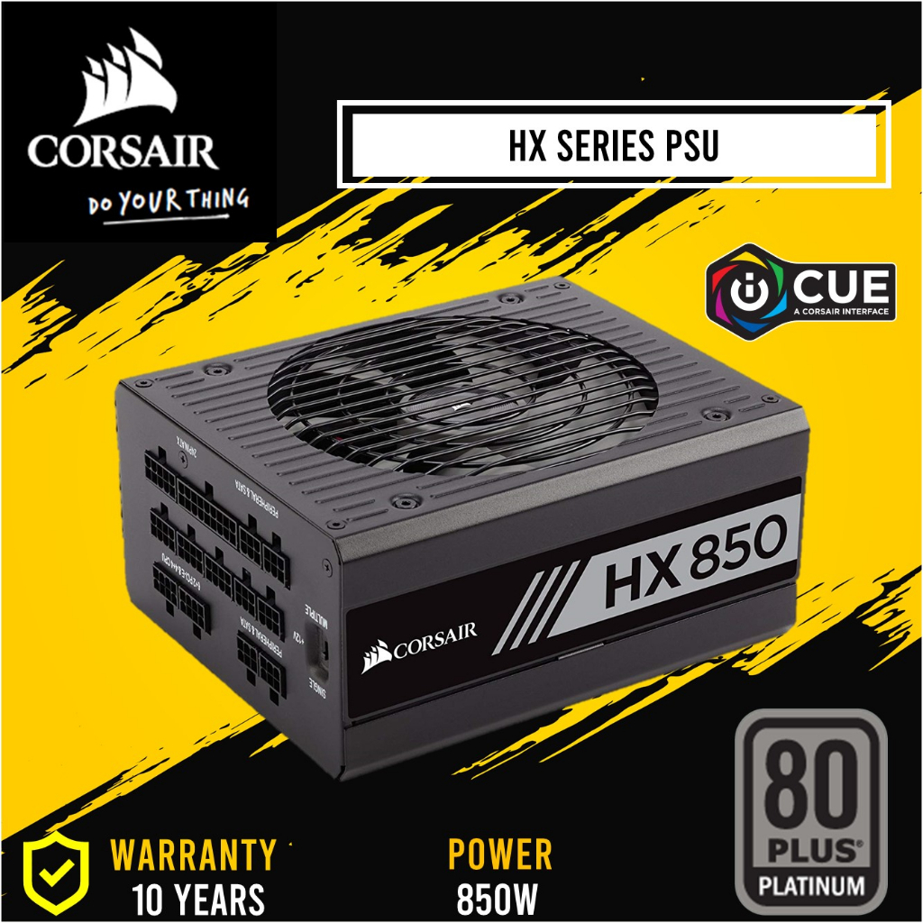 CORSAIR HX Series 80 Plus Platinum Fully Modular Power Supply PSU ...